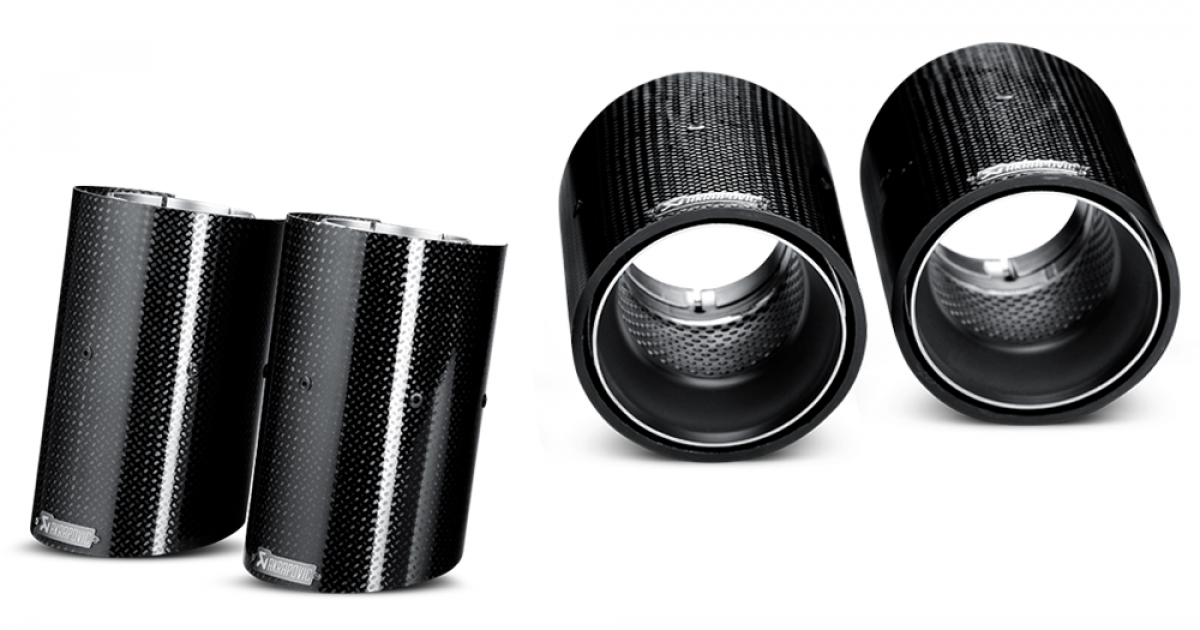 Akrapovic Tail Pipe Set Carbon, BMW M3 E90 S65 - Mosselman Turbo Systems