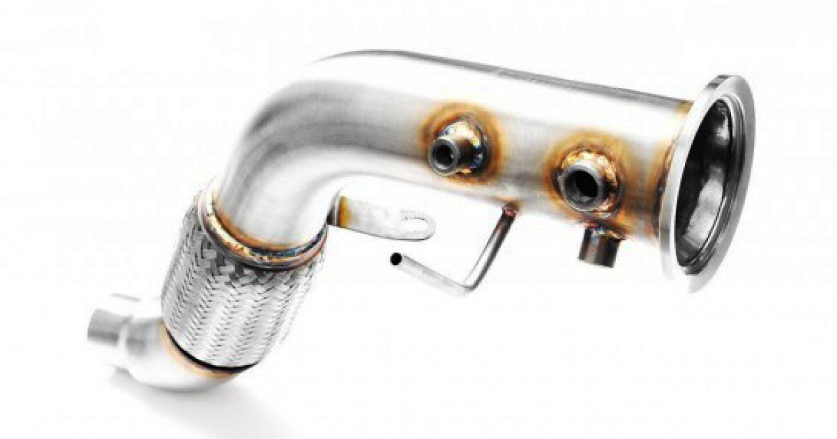 Downpipe NO DPF M57, BMW 30d, E6x/E9x Stainless Steel - Mosselman Turbo ...