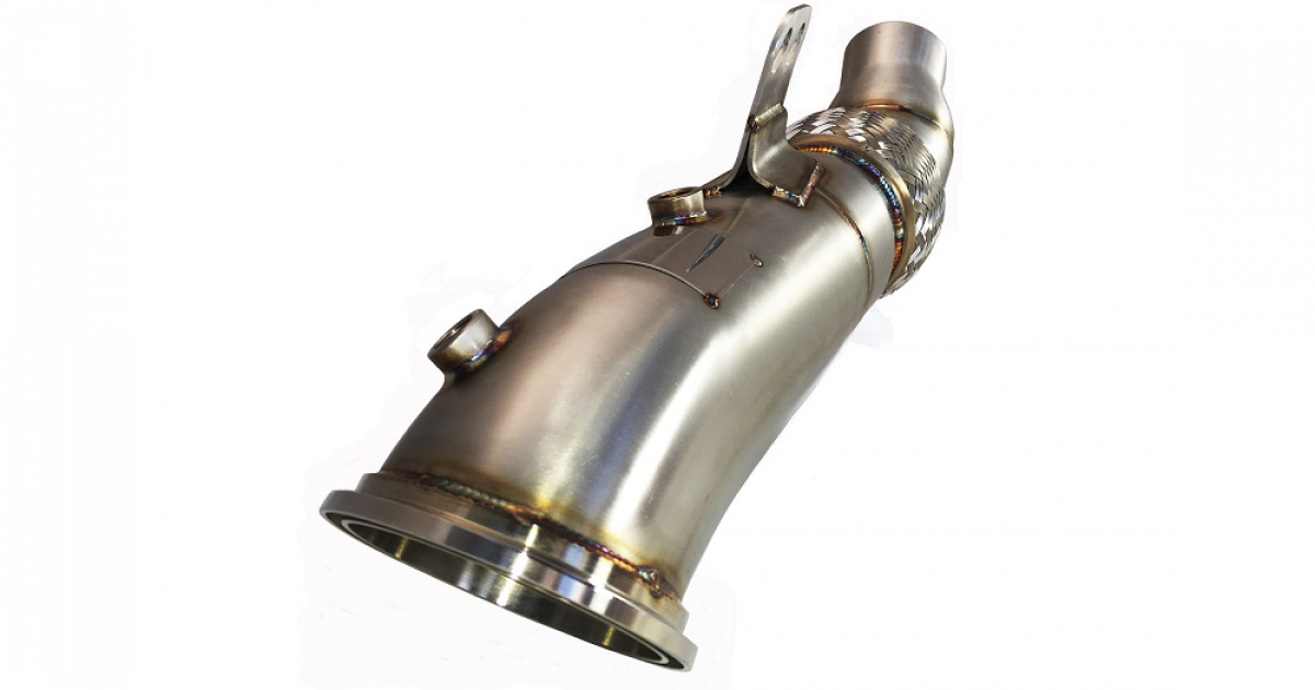 Evolution Racewerks Catless Downpipe, BMW B58 - Mosselman Turbo Systems