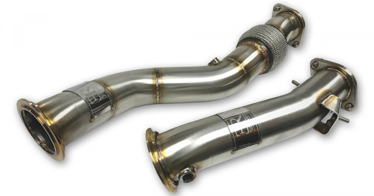 Evolution Racewerks Catless Downpipes, BMW G8X M3 M4 S58 - Mosselman ...